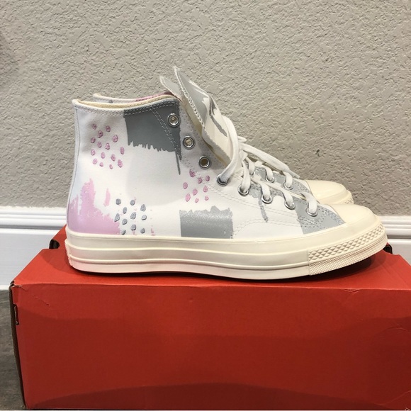Converse | Shoes | New Converse Chuck 7 Hi Top Abstract Print White ...